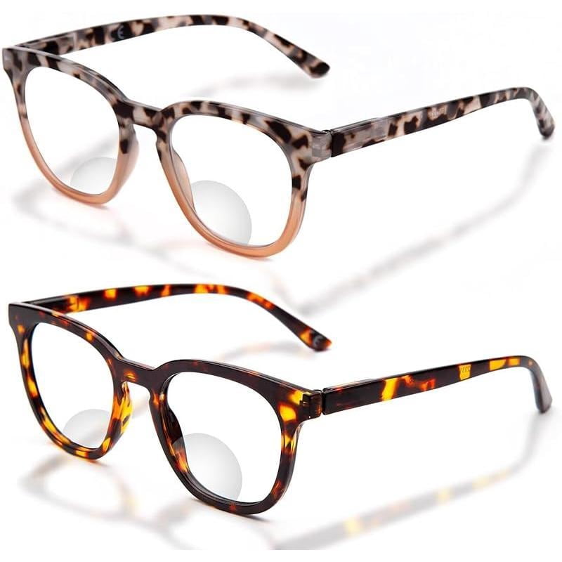 Bifocal Reading Glasses for Women with Spring Hinge Ladies Stylish Top ...