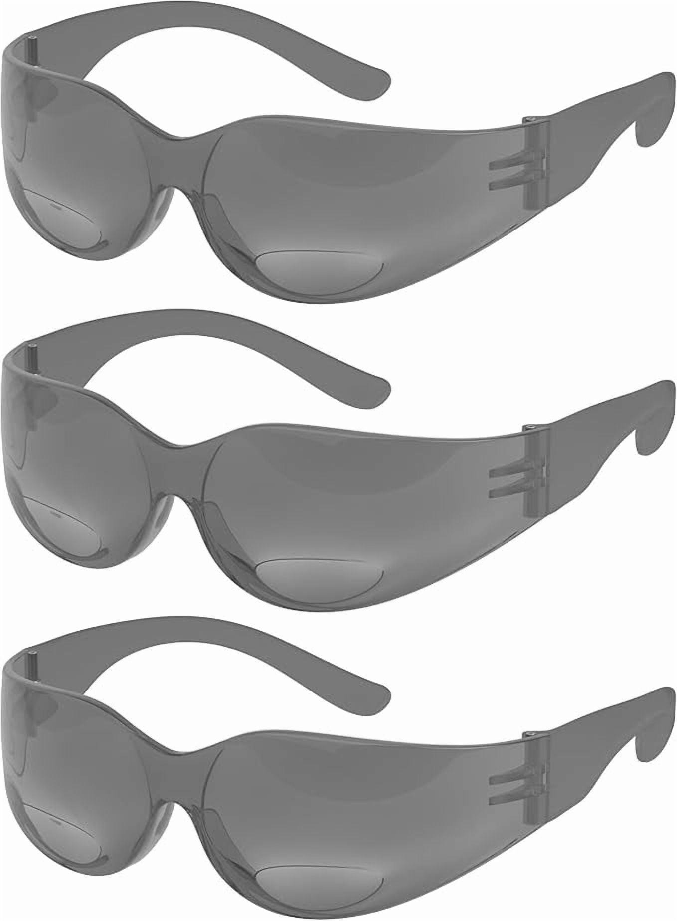 Bifocal Safety Glasses – Frameless Lightweight Design | Wraparound Lens ...