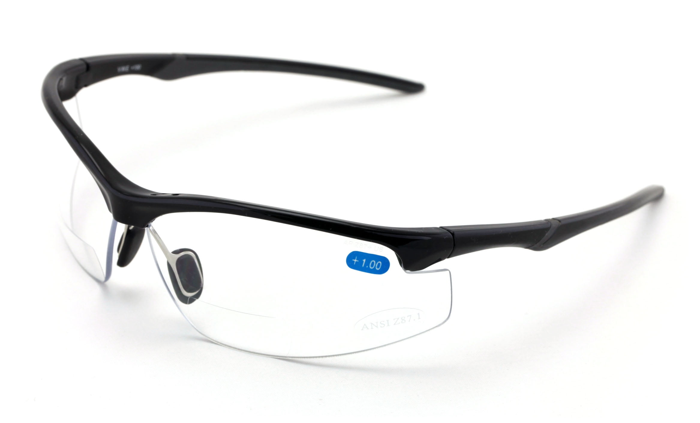 Bifocal Sport Protective Safety Glasses Bi-focal - Clear Lens Reader ...