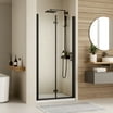 Sunny Shower Frameless Bifold Pivot Door, Matte Black, 3/16'' Glass, 32 in.W x 72 in.H - Walmart.com
