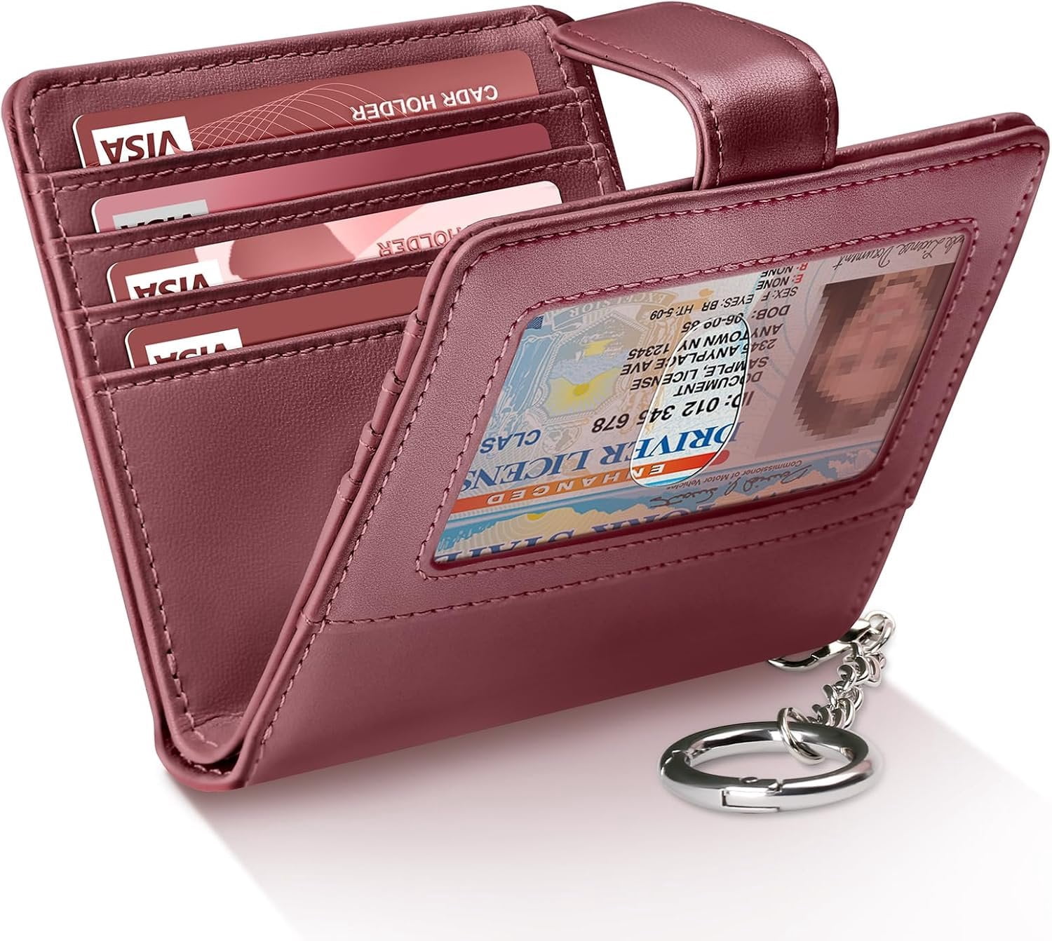 Bifold Wallet for Women with 9 Slots, RFID Blocking, ID Window, Compact ...