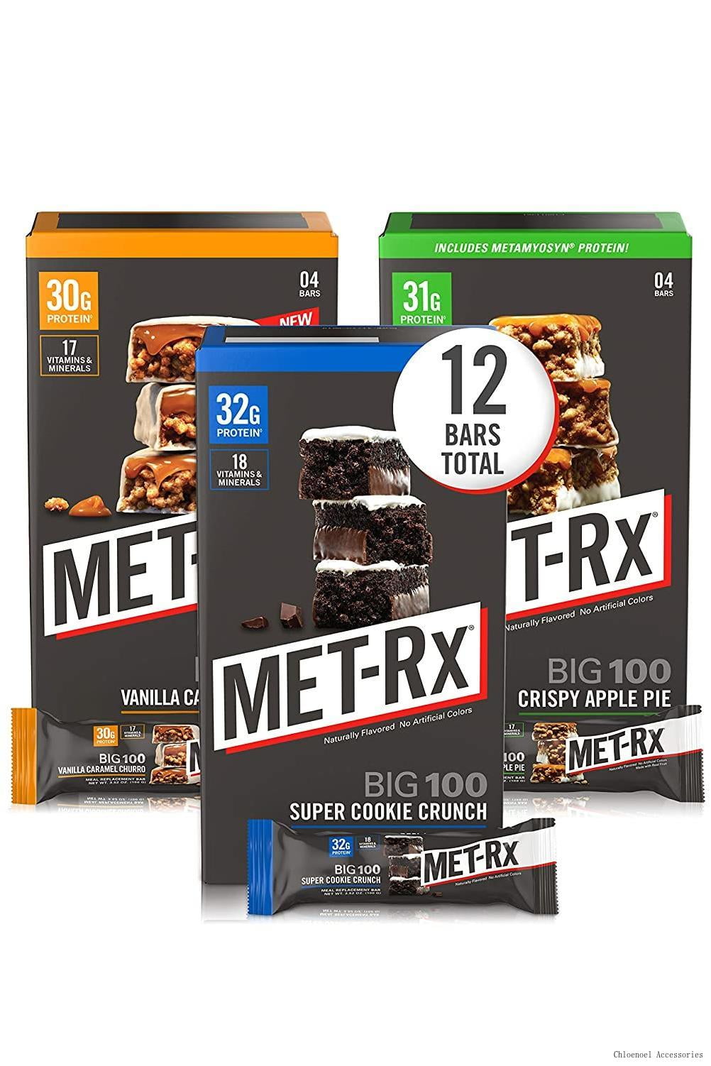 Big 100 Colossal Protein Bars Variety Pack, Meal Replacement, Super ...