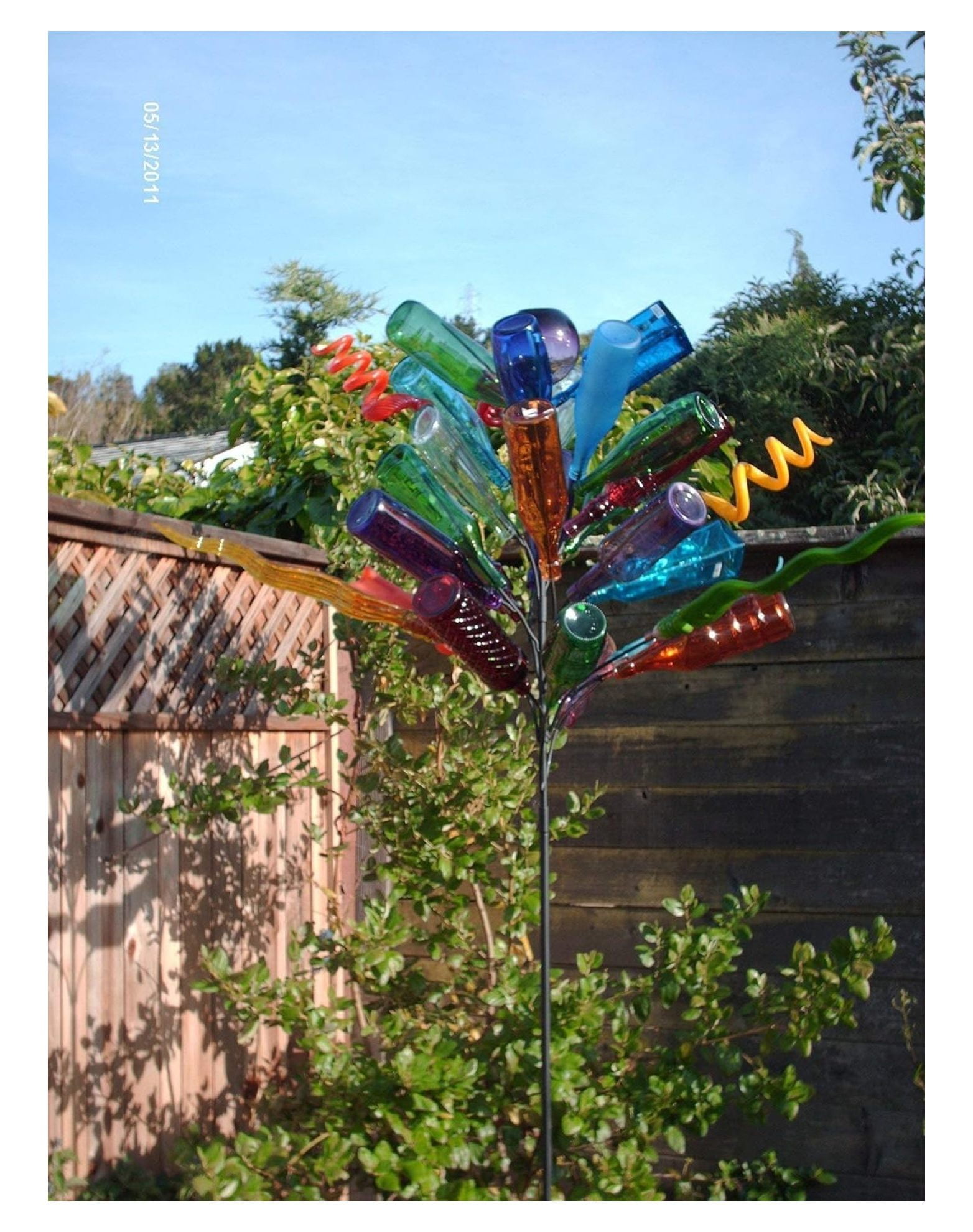 Big 28 Wine Bottle tree ~ Yard and Garden Decor. SHIP ~ Perfect size in ...