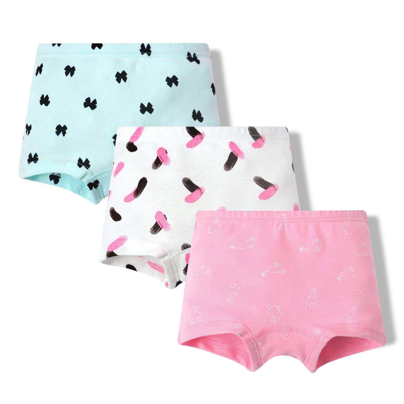 Big 3 Packs Girls Cartoon Rainbow Shorts Underwear Clothes for Kids ...