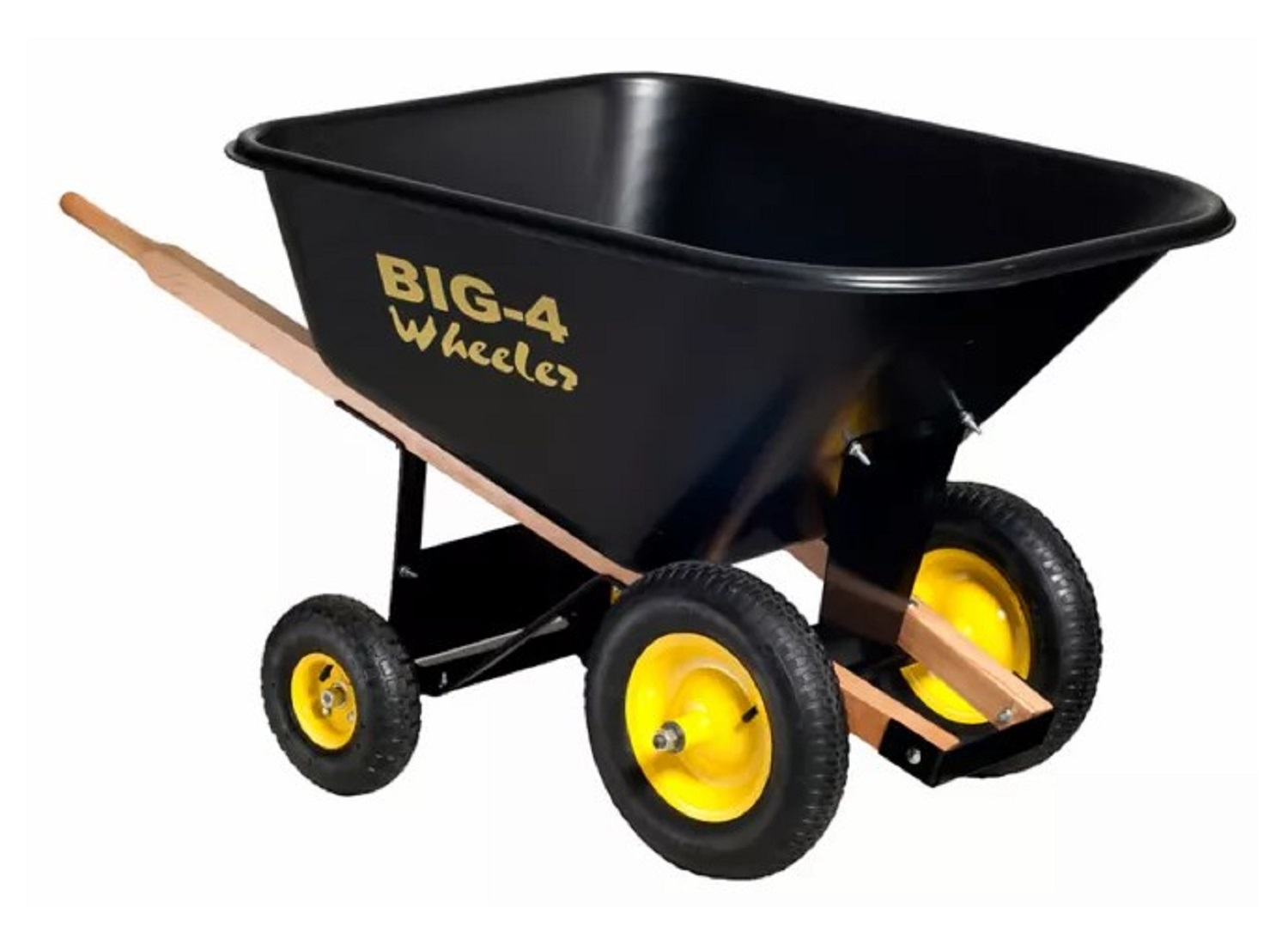 Big-4 Wheeler B4W-TSC Pneumatic Tires 10 cu. ft. 700 lbs. Capacity Wheelbarrow - Walmart.com