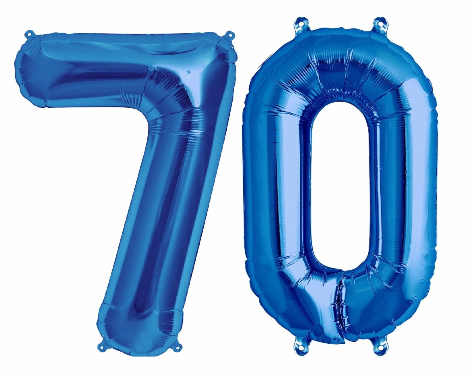 Big 40" 70 Blue Foil Number Balloons Photo Shoot 70th Birthday Float ...