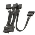 Big 4Pin PC IDE Power Extension Cable 1 to 5 Adapter 18AWG Power Cable ...