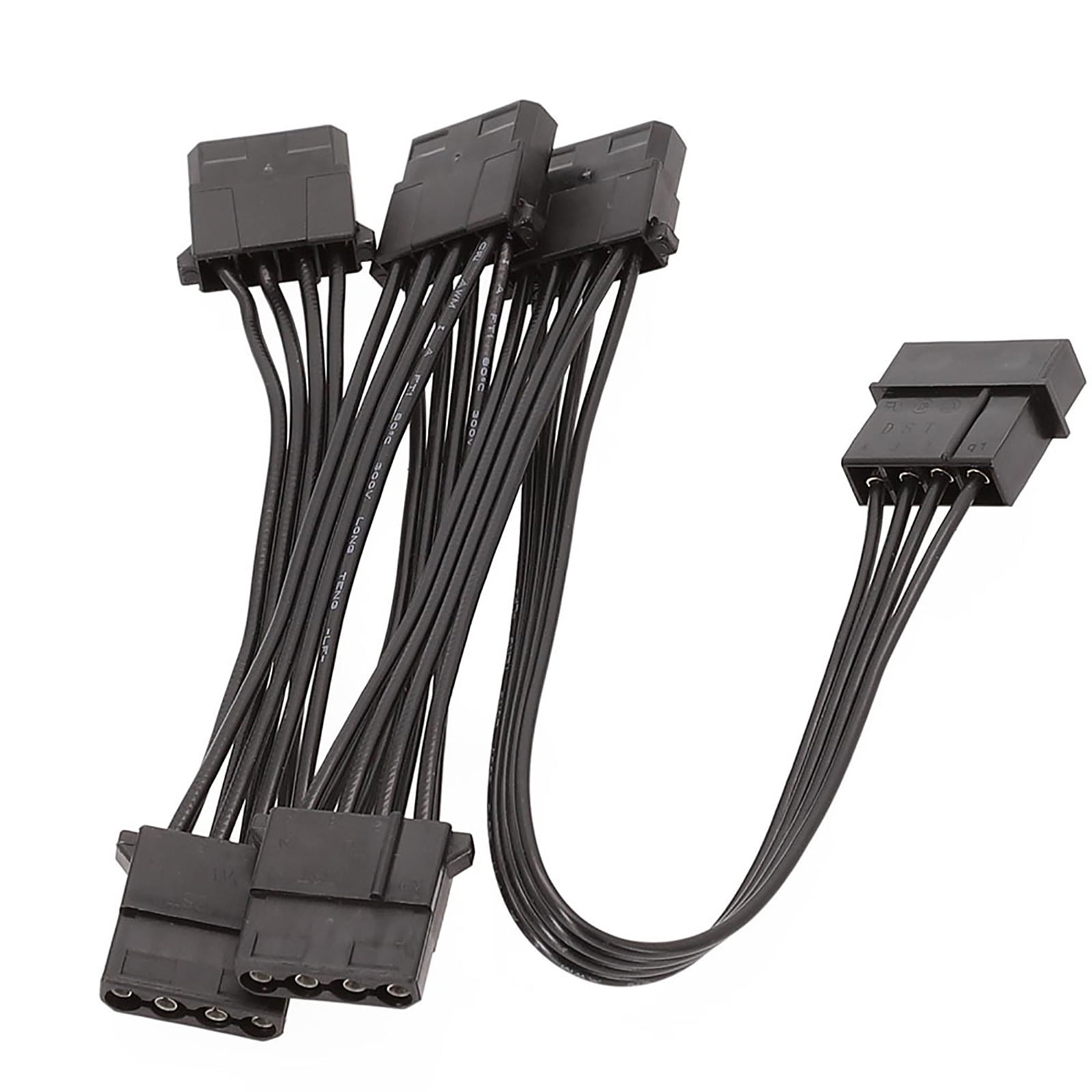Big 4Pin to Power Cable 1 to 5 Extension Power Splitter Adapter Cable ...