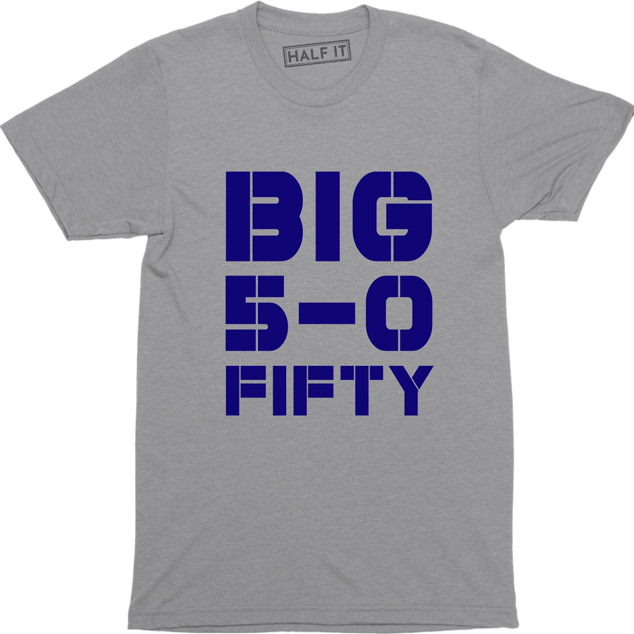 Big 50 Fifty Birthday Party Gold Big Five Oh Men's Gift T-Shirt ...