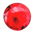 Big 60 mm Deep Ruby Red Cut Glass Crystal Giant Diamond Jewel ...
