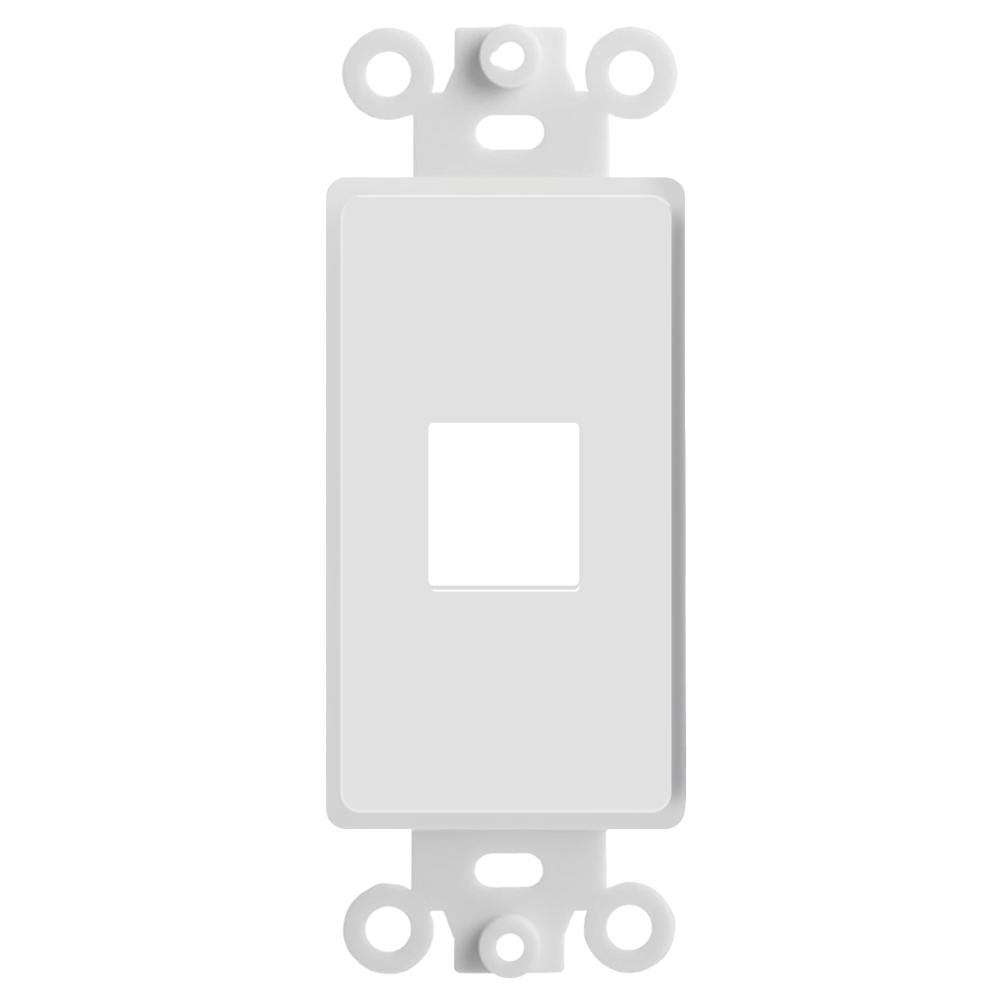 Big-A - 1 Port Decora Wall Plate 1-Gang Keystone Decora Insert, Jack ...