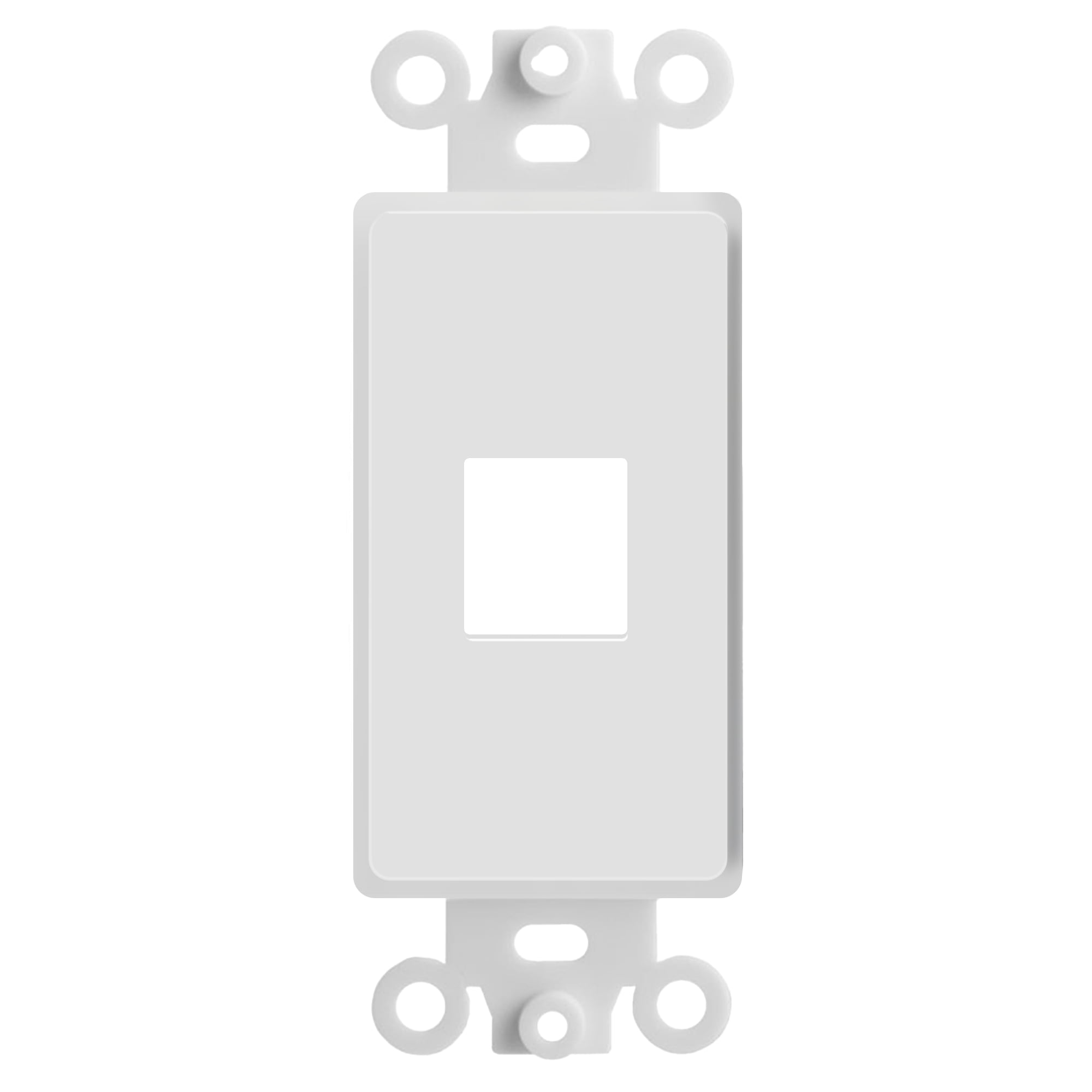 Big-A - 1 Port Decora Wall Plate 1-Gang Keystone Decora Insert, Jack ...