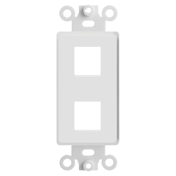 Big-A - 2 Port Decora Wall Plate 1-Gang Keystone Decora Insert, Jack ...