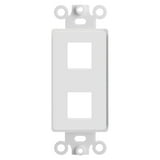 Big-A - 2 Port Decora Wall Plate 1-Gang Keystone Decora Insert, Jack ...