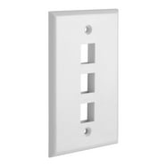 Big-A - Blank Decora Wall Plate 1-Gang Keystone Decora Insert, Jack ...