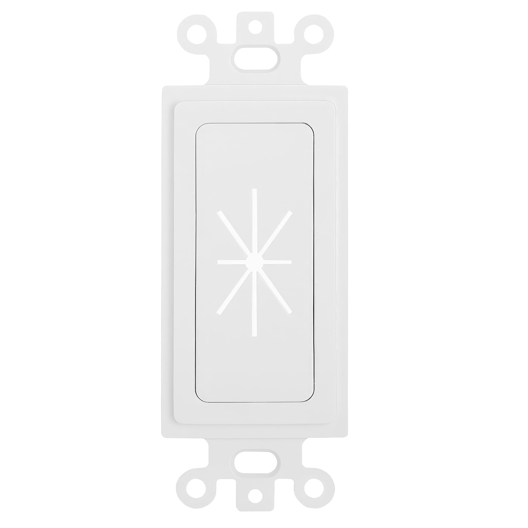 Big-A - Flexible Decora Wall Plate 1-Gang Keystone Decora Insert, Jack ...