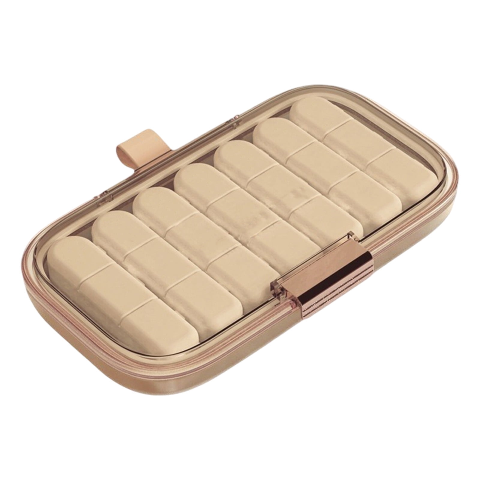 Big A2 Large Plastic Rectangular Pill Divider Dispenser Pink For ...