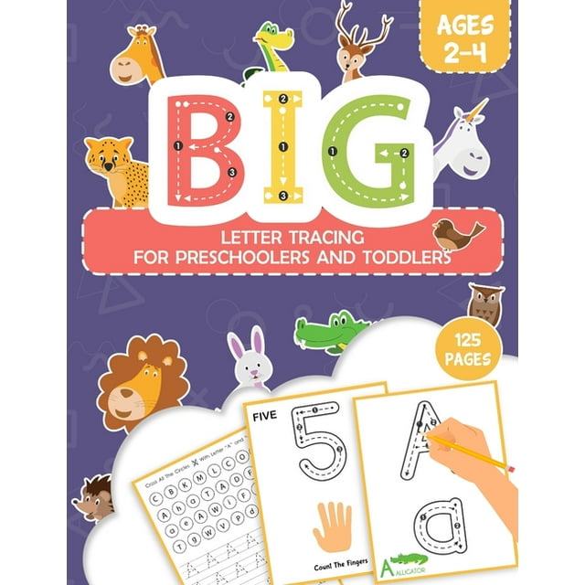 Big ABC Alphabet and Number Tracing Books: BIG Letter Tracing for ...