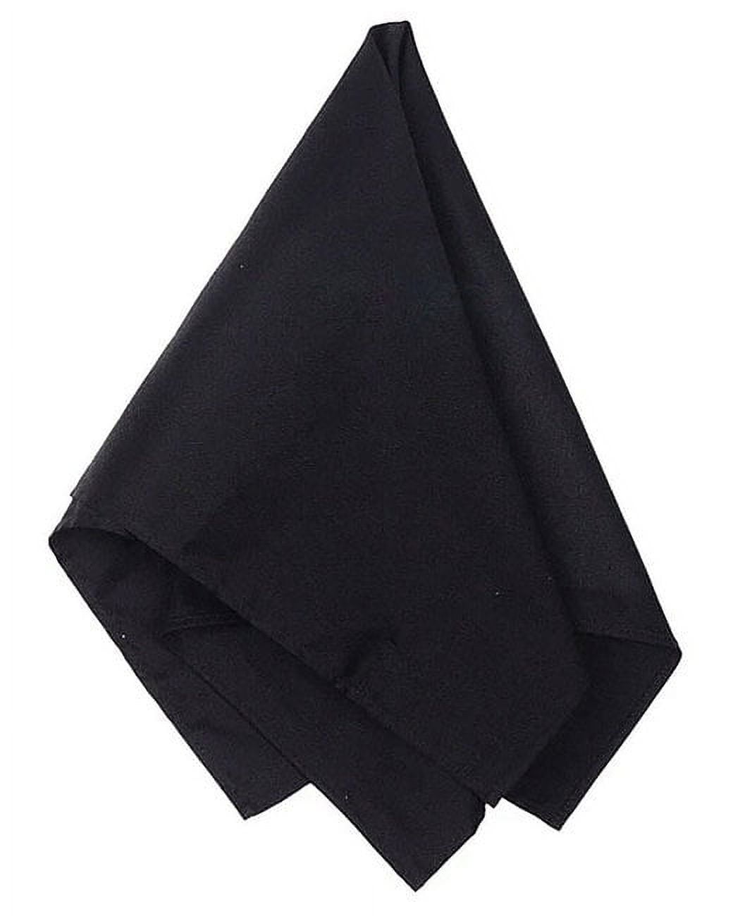 Big Accessories And Bagedge Solid Bandana, BLACK, One Size - Walmart.com