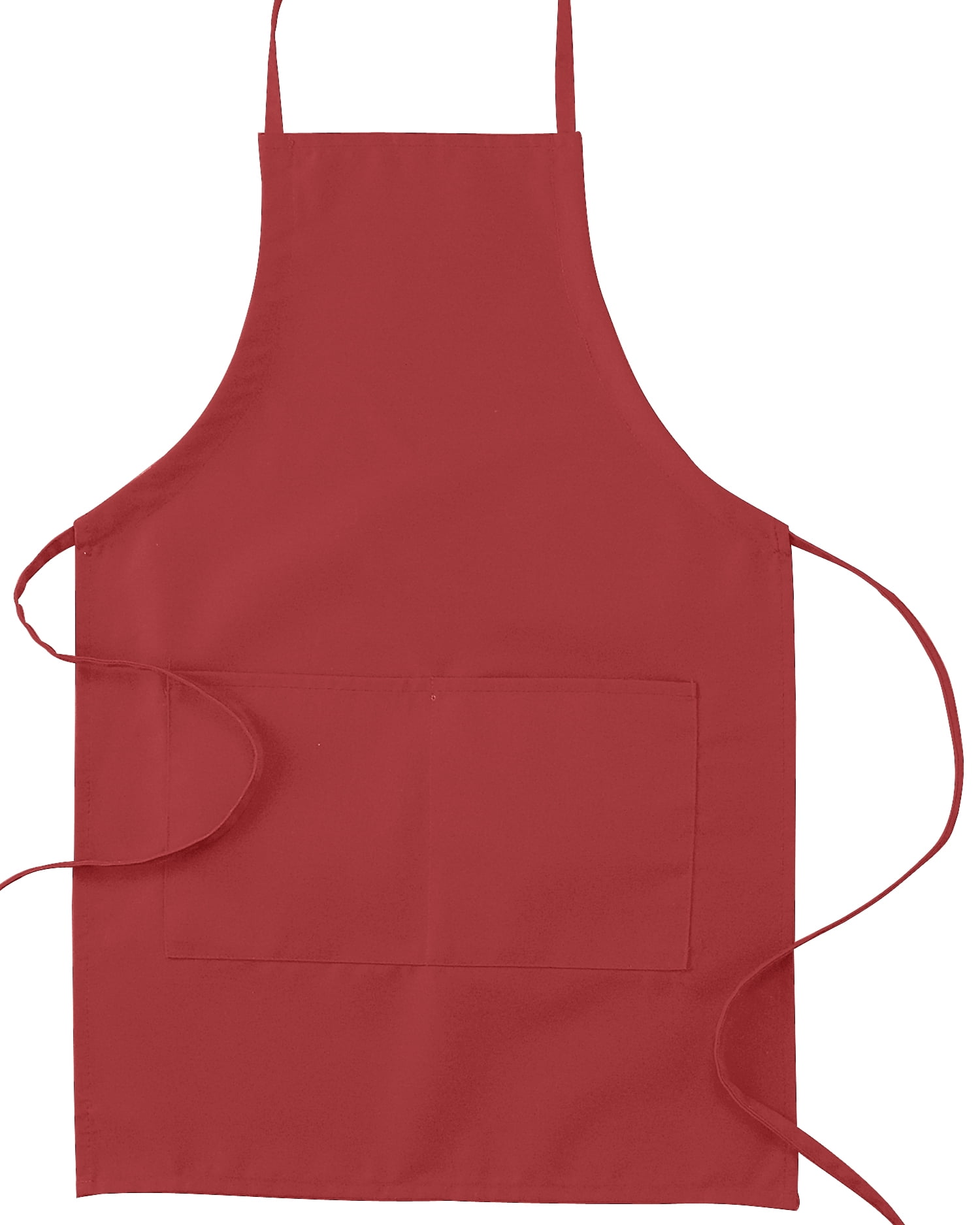 Big Accessories Two-Pocket 30" Restaurant Apron, 65% Polyester, 35% ...