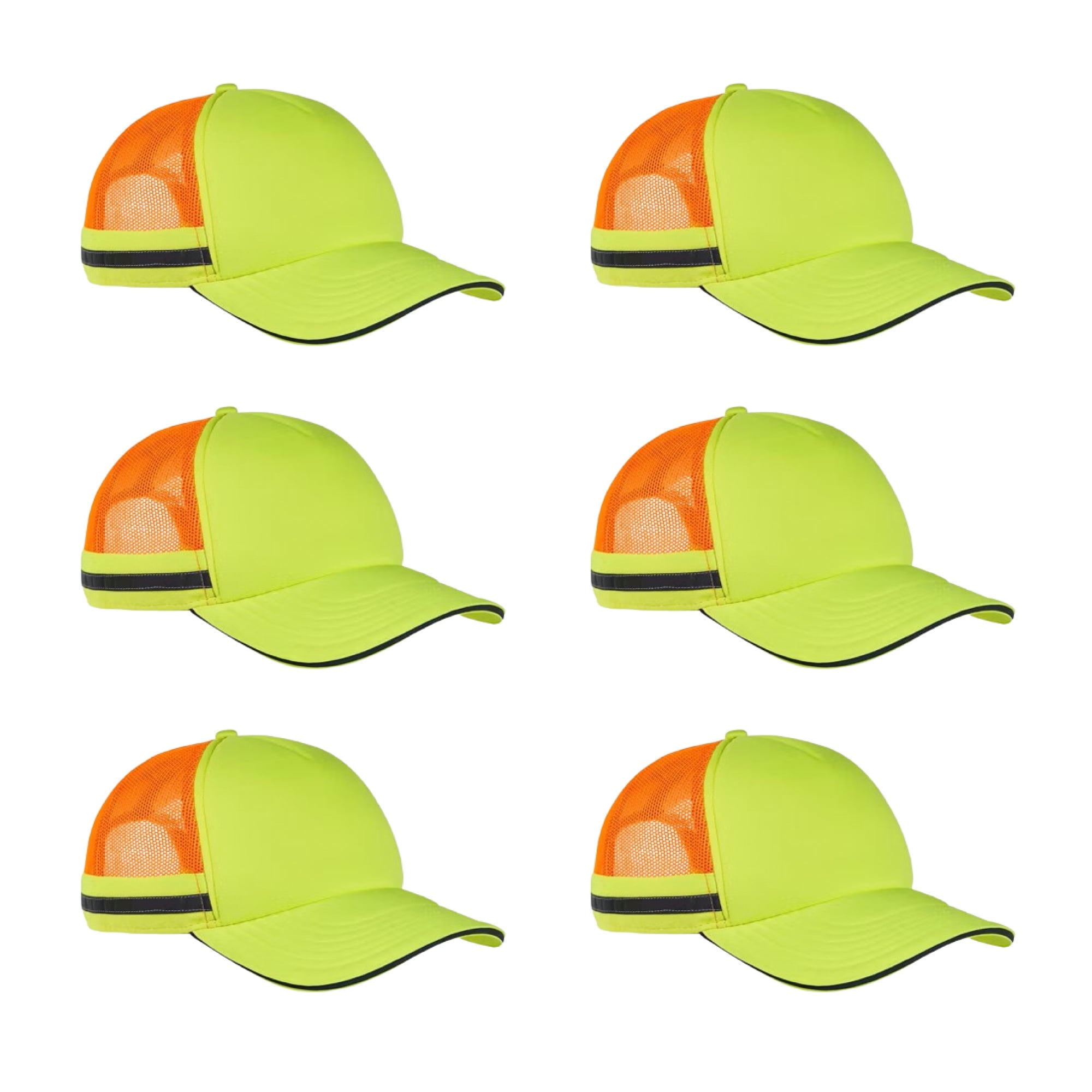 Big Accessories High Visibility Safety Trucker Hat for Men, Durable ...
