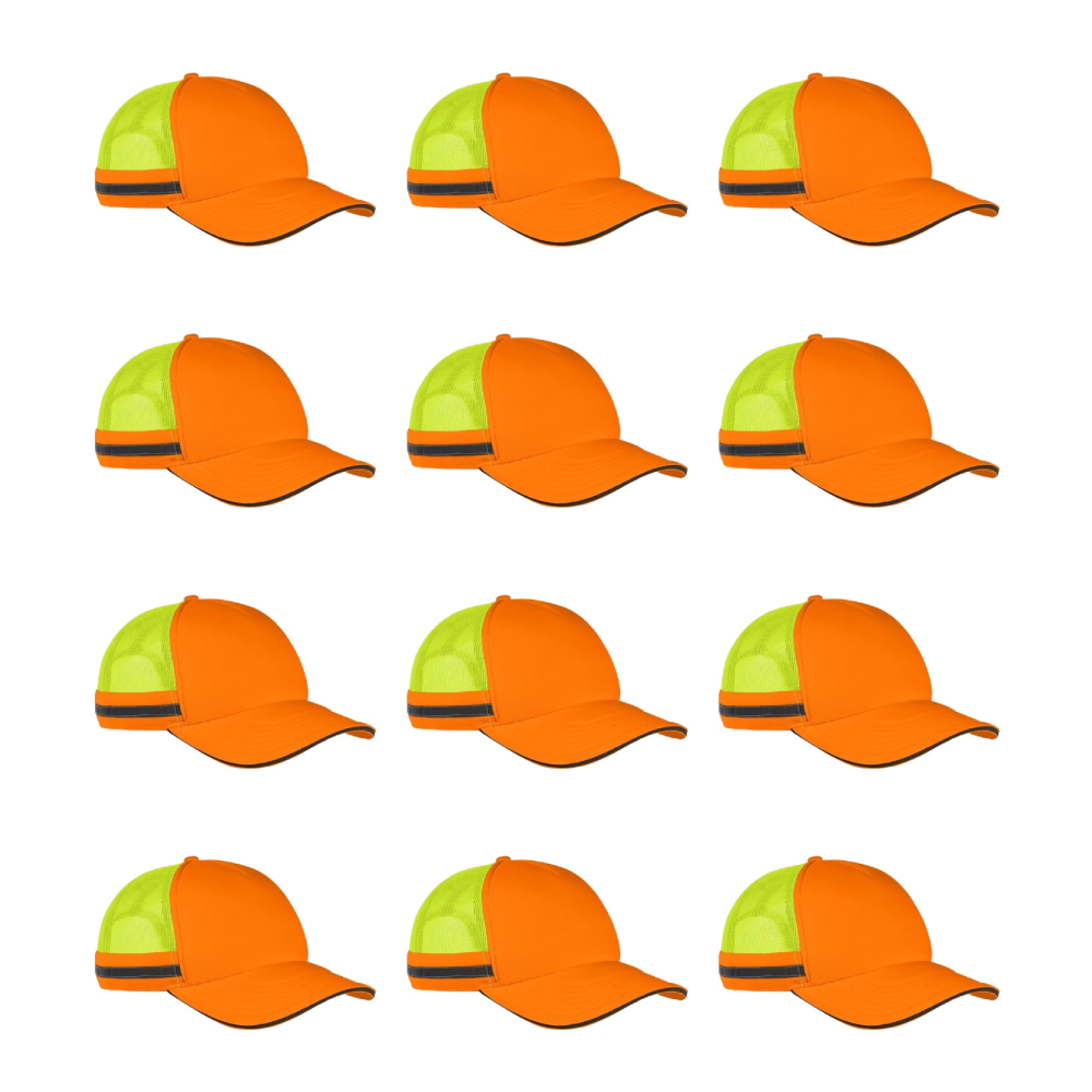 Big Accessories Safety Trucker Hat for Men, High-Vis Reflective Apparel ...