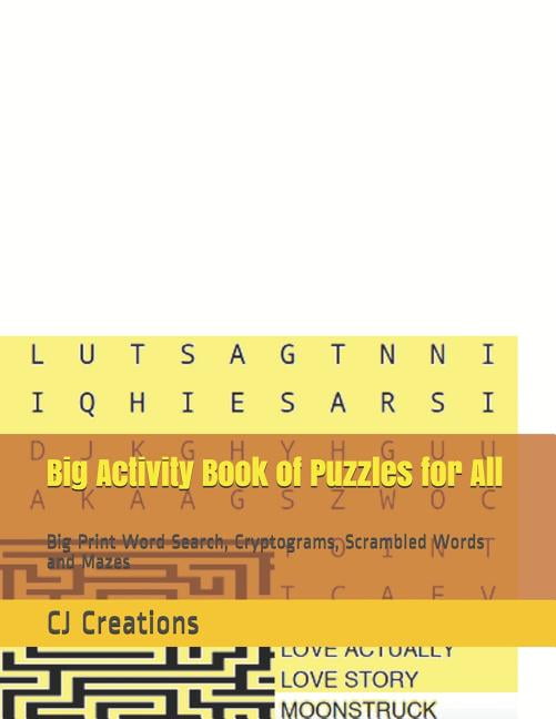 Big Activity Book of Puzzles for All: Big Print Word Search ...