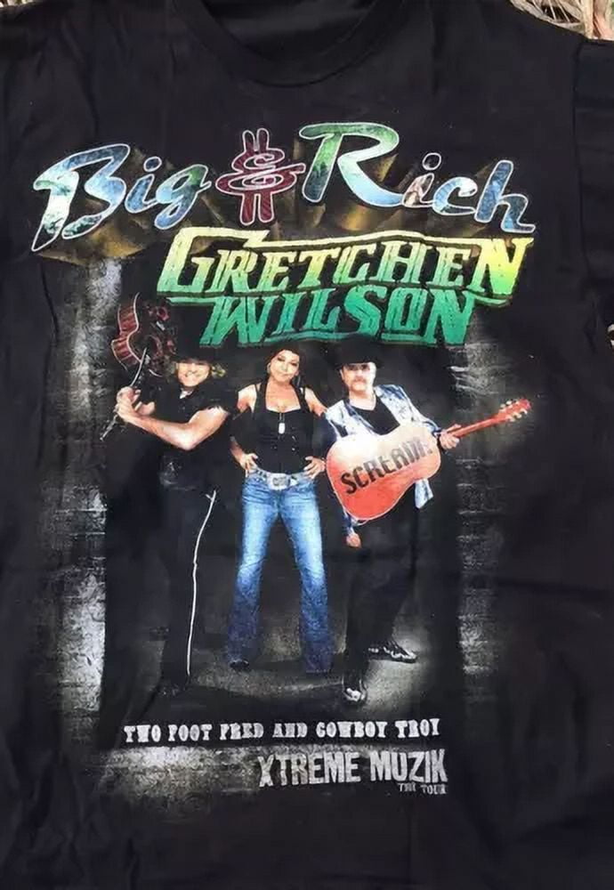 Big And Rich Gretchen Wilson Country Band Black All Size Men's Shirt ...