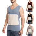 Big And Tall Tank Tops For Men Man Solid-Color Seamless Warm ...