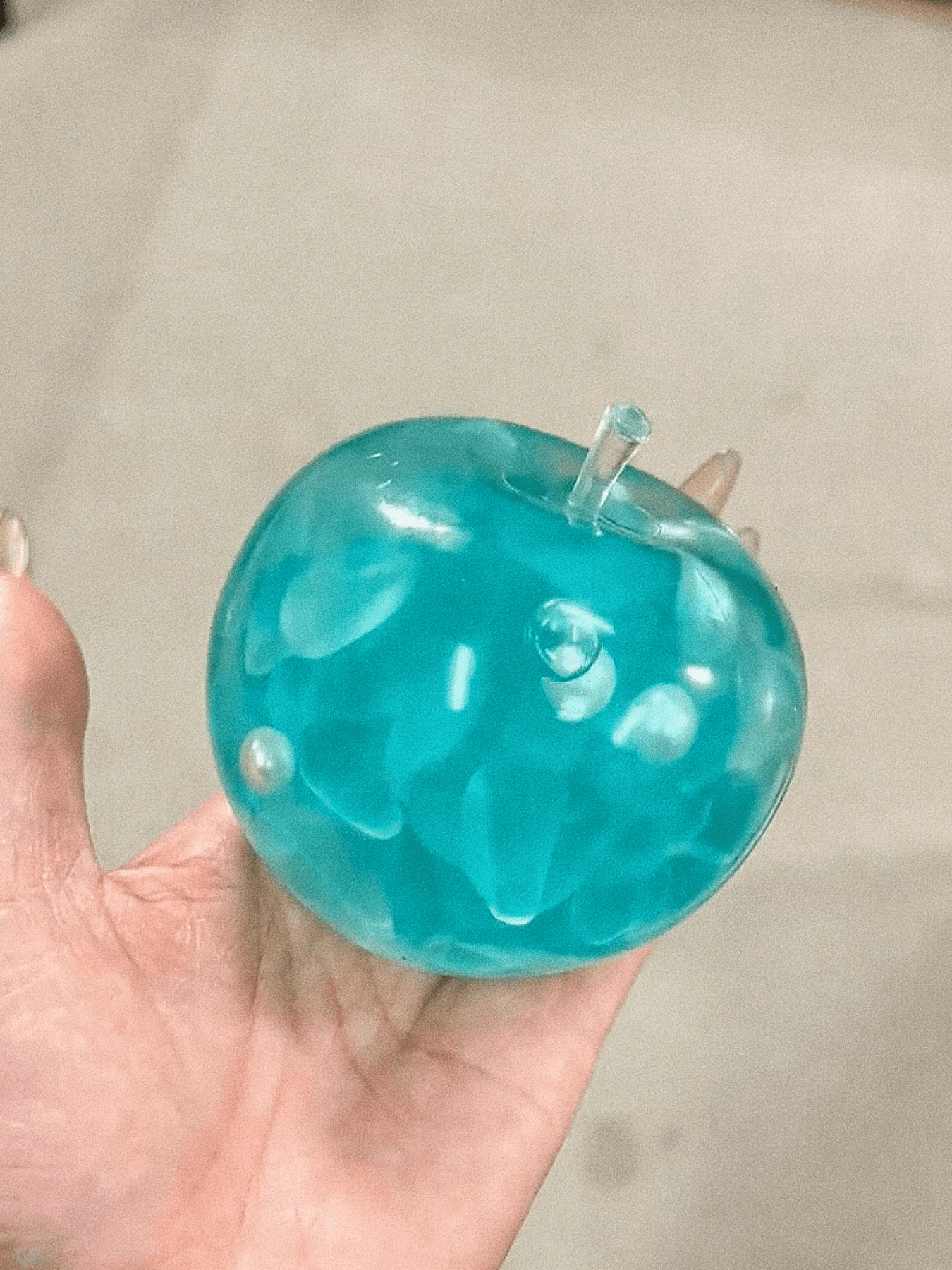Big Apple Stress Ball Apple Fidget Toy Non-Bounce Squeeze Ball ASMR ...