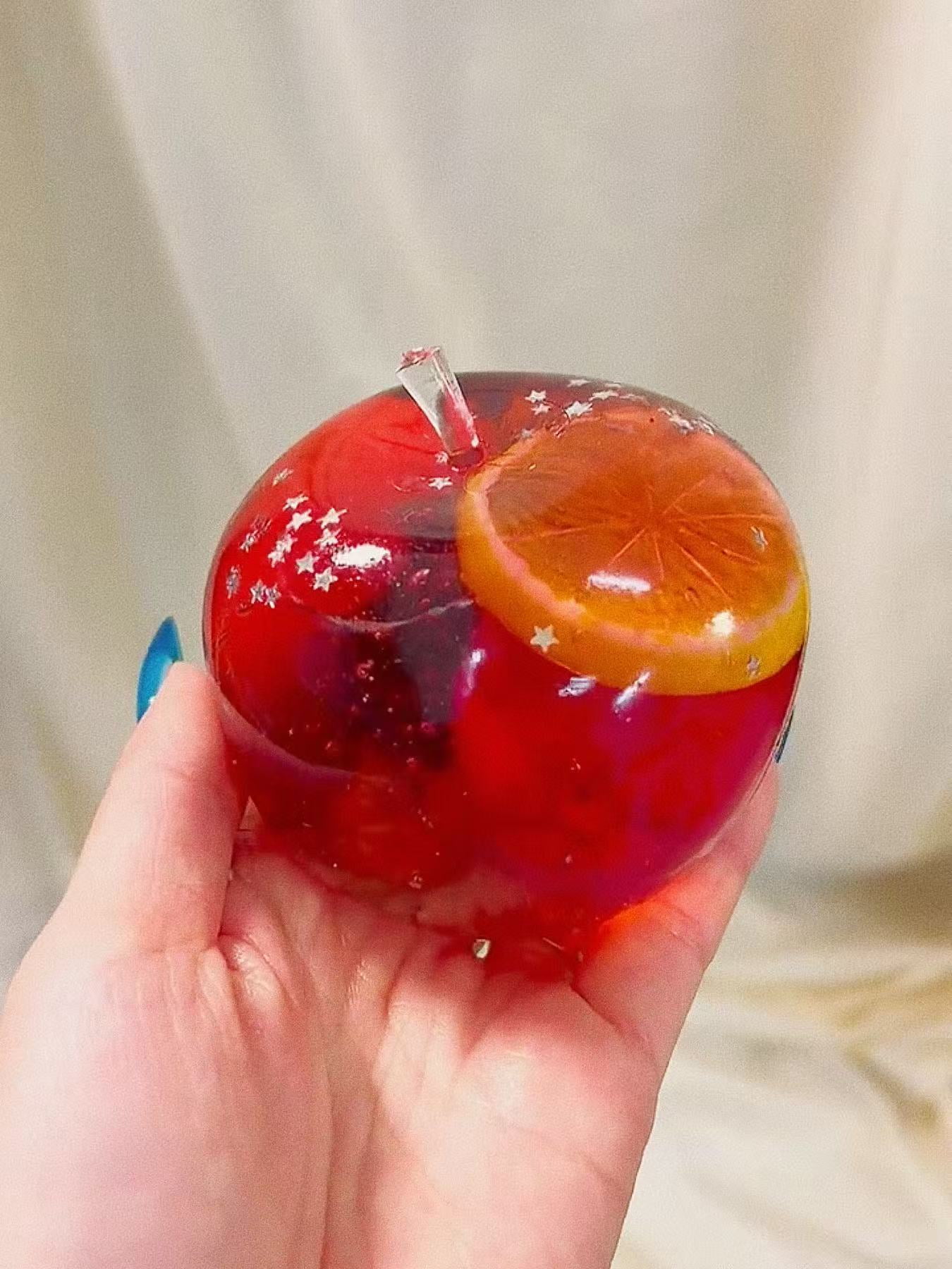 Big Apple Stress Ball Apple Fidget Toy Non-Bounce Squeeze Ball ASMR ...