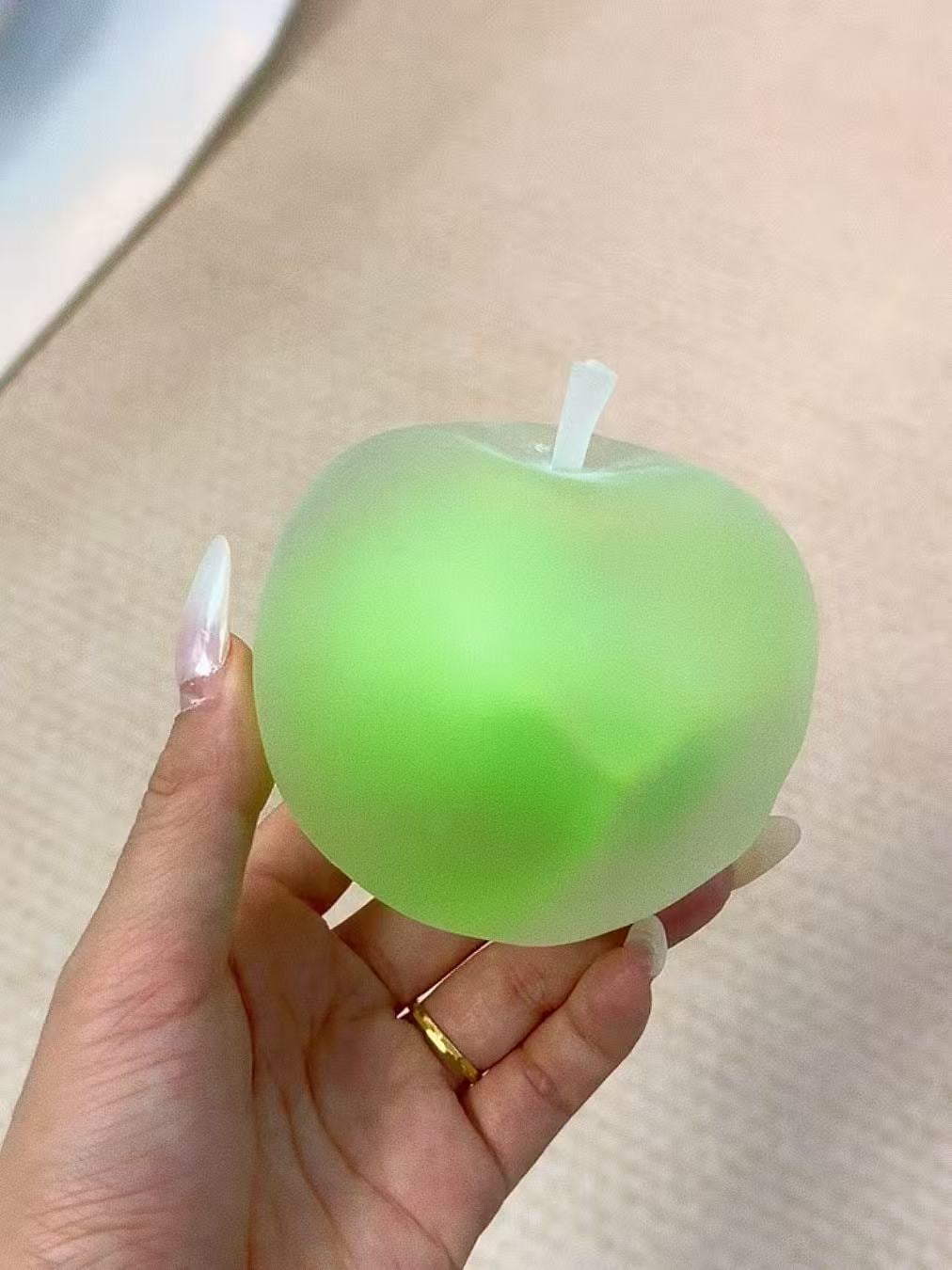 Big Apple Stress Ball Apple Fidget Toy Non-Bounce Squeeze Ball ASMR ...
