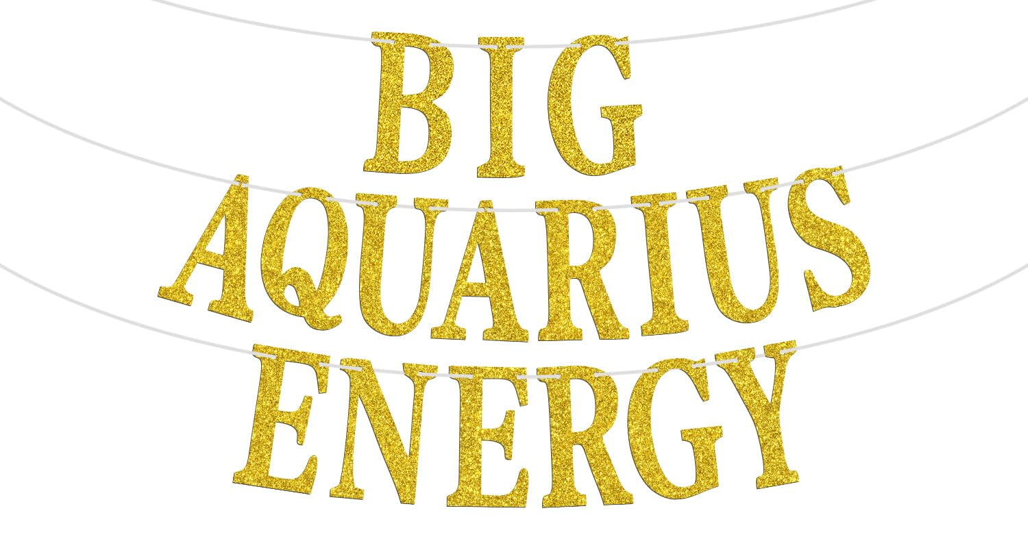 Big Aquarius Energy Banner, Aquarius Season Jan./Feb. Birthday Cake ...