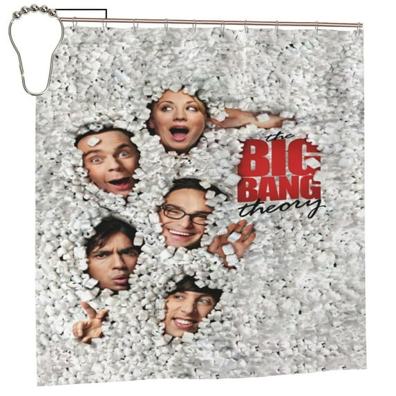 Big B-ang The-or Shower Curtain Waterproof Cartoon Anime Shower ...