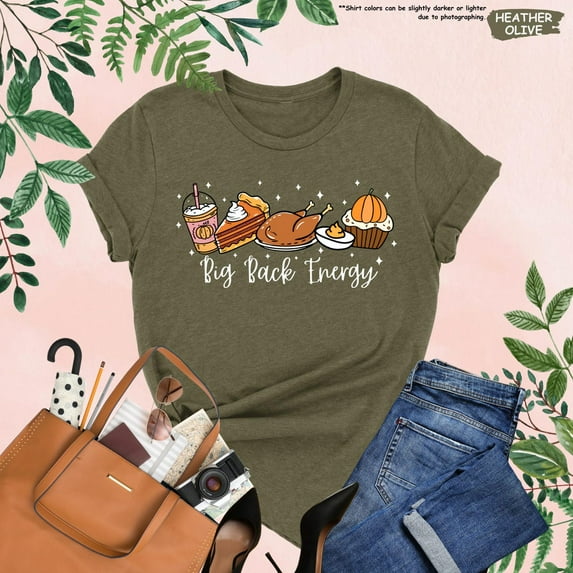 Big Back Energy Shirt, Thanksgiving Shirt, Fall Thanksgiving Shirt ...