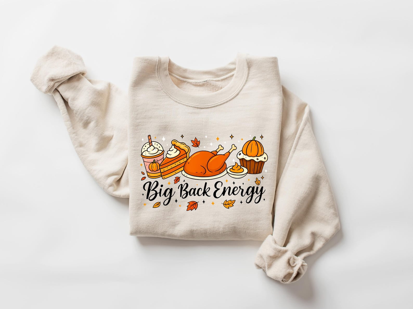 Big Back Energy Thanksgiving Turkey Sweatshirt, Funny Thanksgiving ...