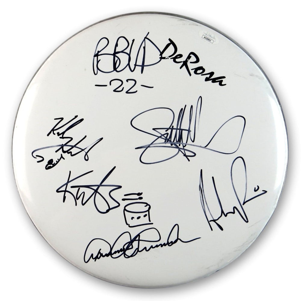 Big Bad Voodoo Daddy Band Signed Autographed 12" Drumhead Morris JSA ...