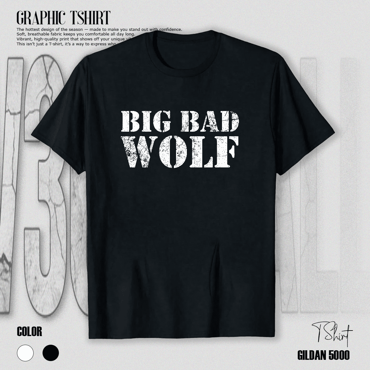 Big Bad Wolf Funny Classic Fairytale Forest Animal Storybook Apparel ...