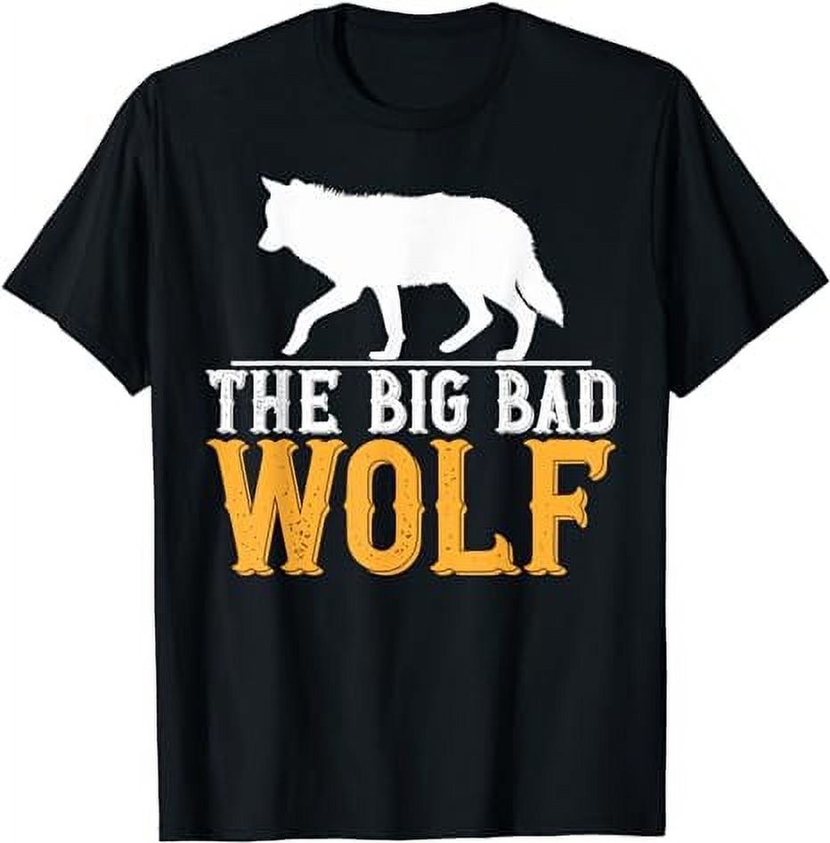 Big Bad and Wolf Funny Wolves Werewolf Cool Dog T-Shirt - Walmart.com
