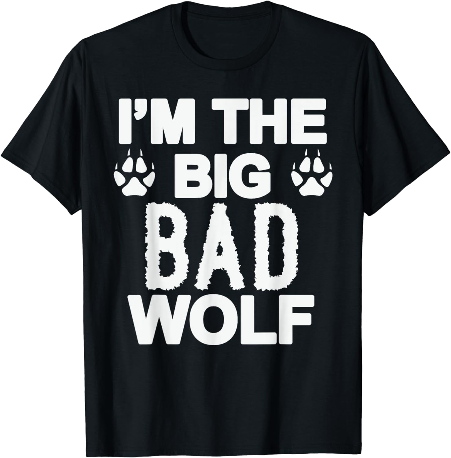 Big Bad and Wolf Funny Wolves Werewolf Cool Dog T-Shirt - Walmart.com