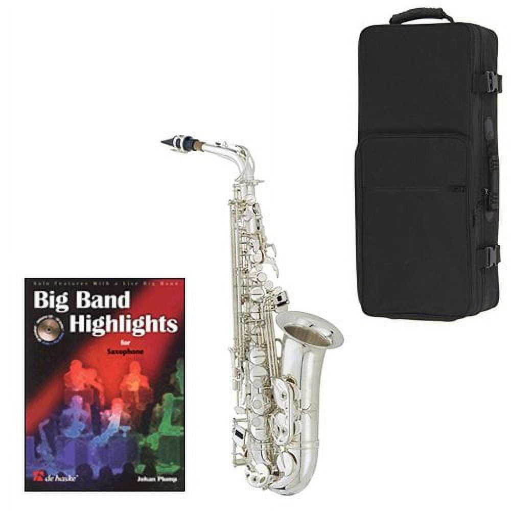 Big Band Play Along Silver Alto Saxophone Pack - Alto Sax w/Case ...