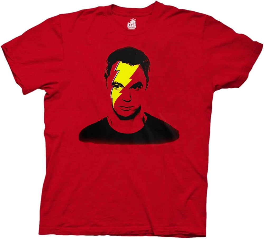 Big Bang Theory Lightning Bolt Sheldon Men's T-Shirt, Large - Walmart.com