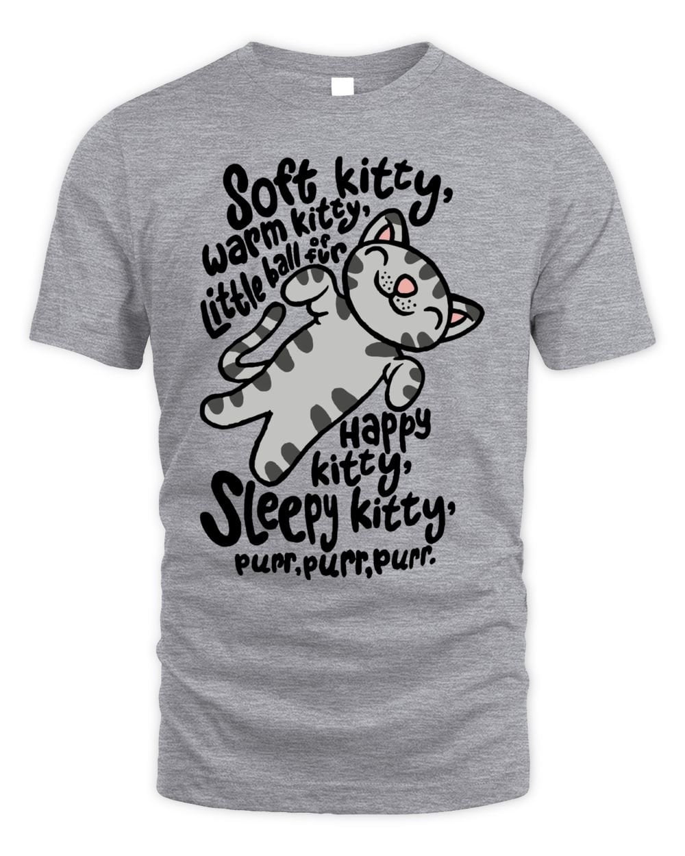 Big Bang Theory Merchandise Soft Kitty Warm Kitty Shirt - Walmart.com