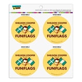 Big Bang Theory Sheldon Cooper Fun with Flags Refrigerator Fridge ...