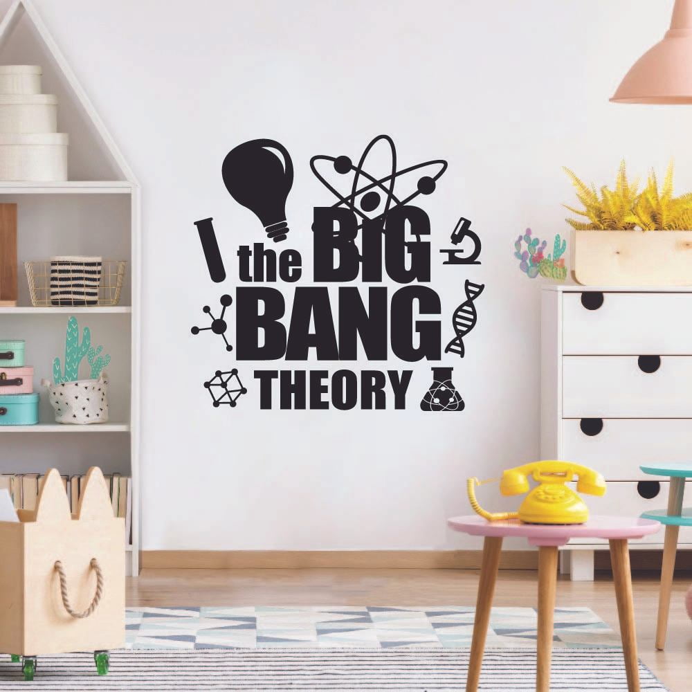 The Big Bang Theory - Sitcom Show Logo Sheldon Light Bulb Science Wall ...