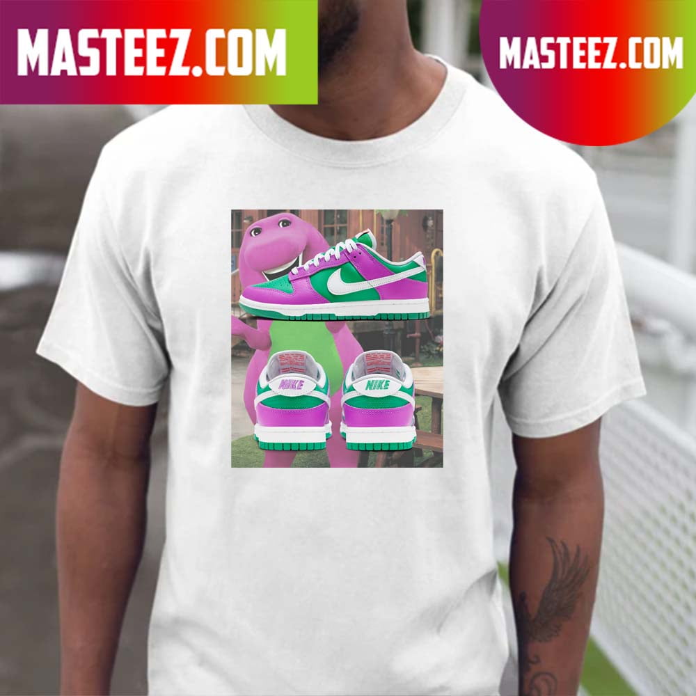 Big Barney vibes on the latest Dunk Lows T-shirt - Walmart.com