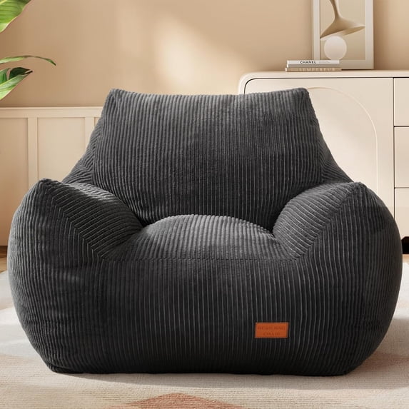 Big Bean Bag Chair for Adults, Ultra Soft Living Room Bean Bag with ...