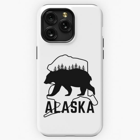 Big Bear Alaska Wilderness Nature Lover Art iPhone Case 17 11 12 13 14 ...