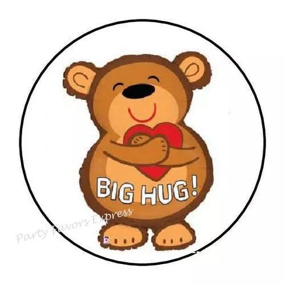 Big Bear Hug Sticker Party Favors Sticker Envelope Seals Labels ...