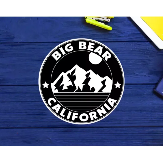 Big Bear Lake California Skiing Ski Sticker Decal Sticker Or Phone ...